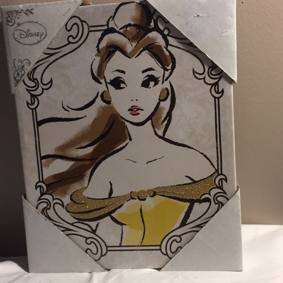 Disney | Wall Decor | Canvas Art Princess Belle Disney | Poshmark